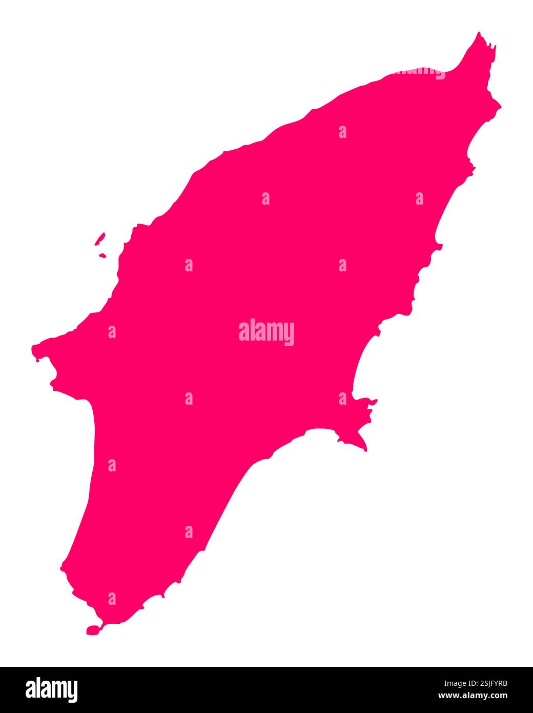 Map of Rhodes Stock Photo - Alamy