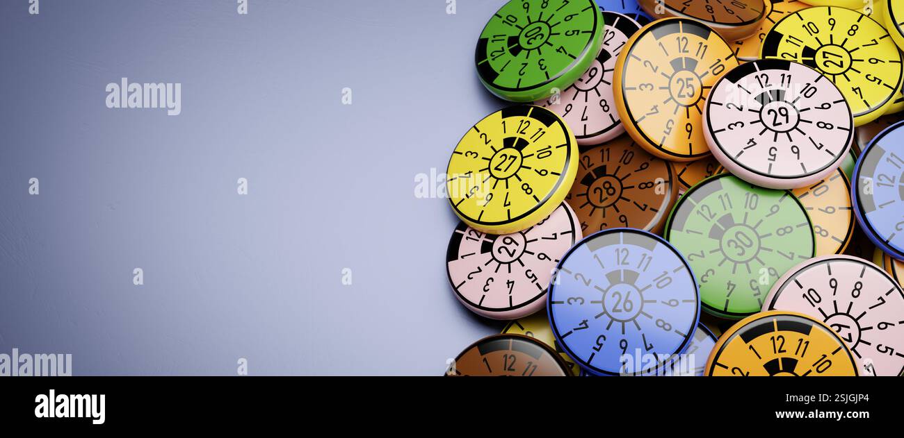 German vehicle inspection stickers / goods vehicle test certificate ...