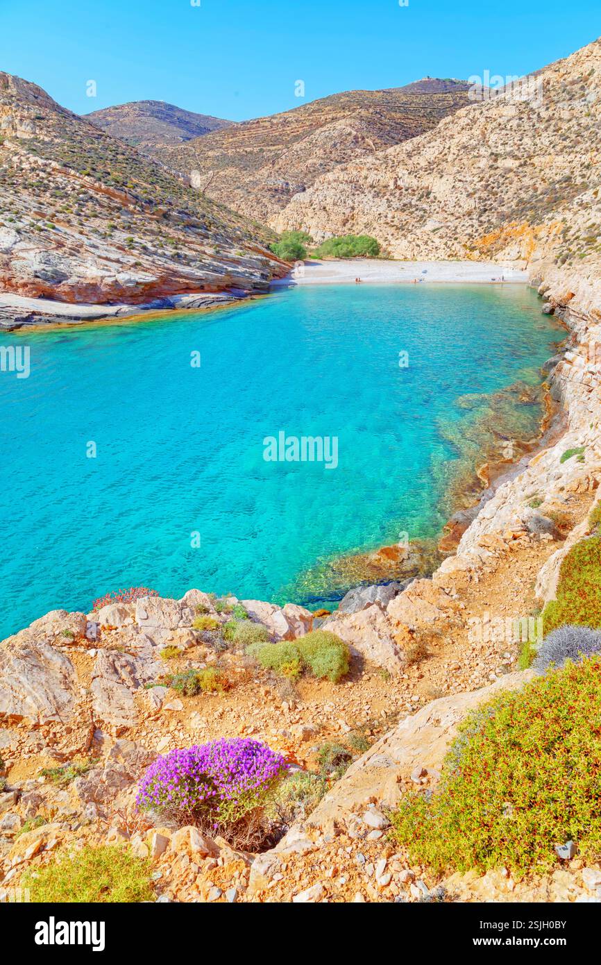 Livadaki beach, Folegandros Island, Cyclades Islands, Greece Stock ...