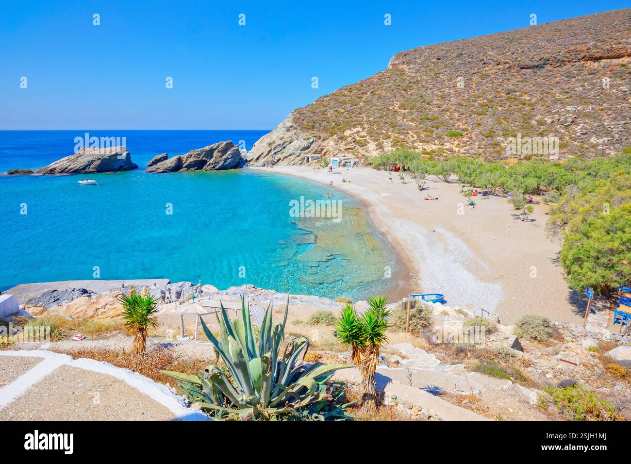 Agios Nikolaos beach, Agali, Folegandros Island, Cyclades Islands ...
