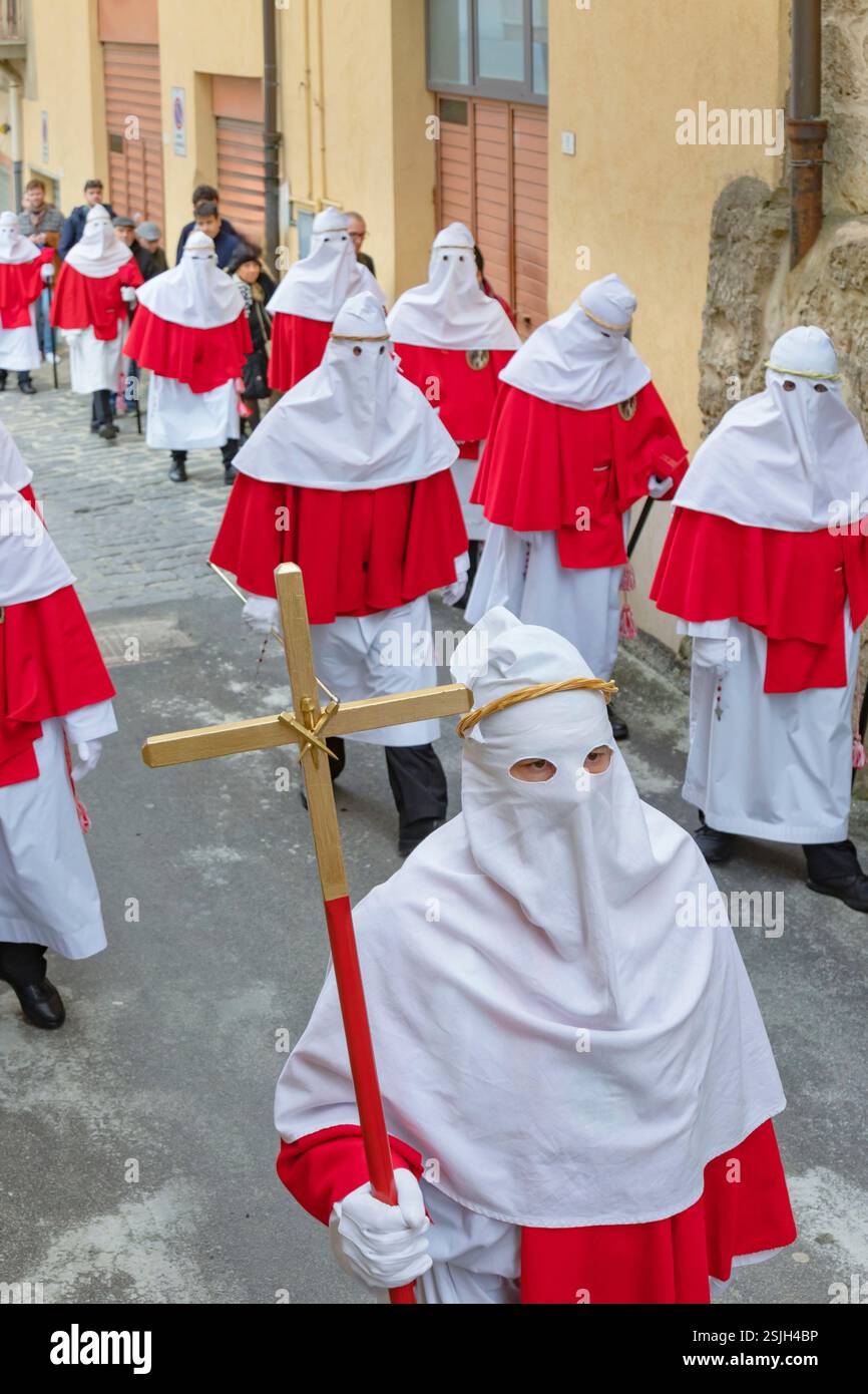 Good Friday procession, Enna, Sicily, Italy Stock Photo - Alamy