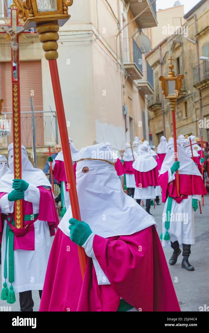 Good Friday procession, Enna, Sicily, Italy Stock Photo - Alamy