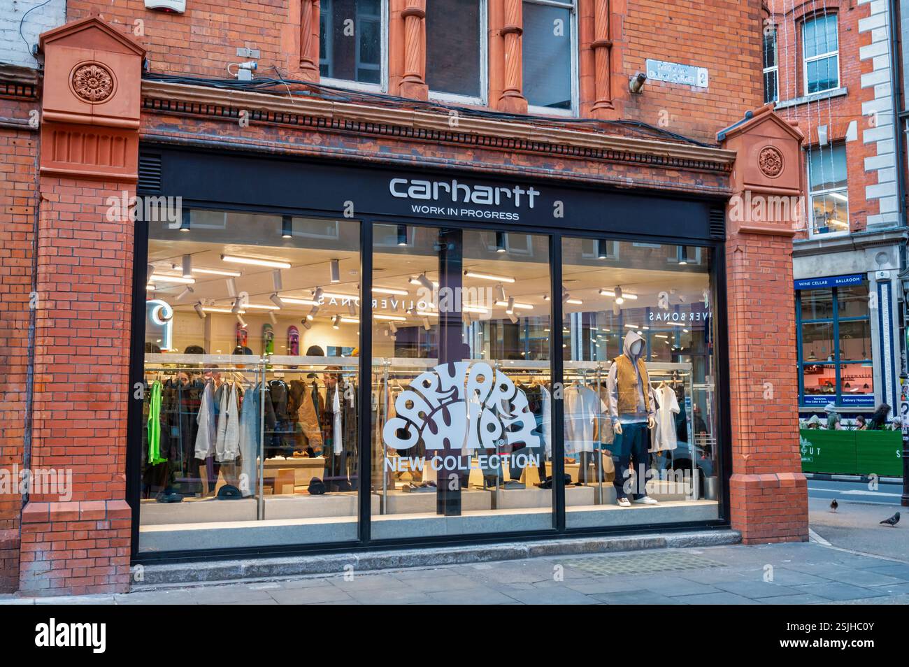 Dublin, Ireland- Feb 3, 2025: The front of Cahartt clothing store in ...