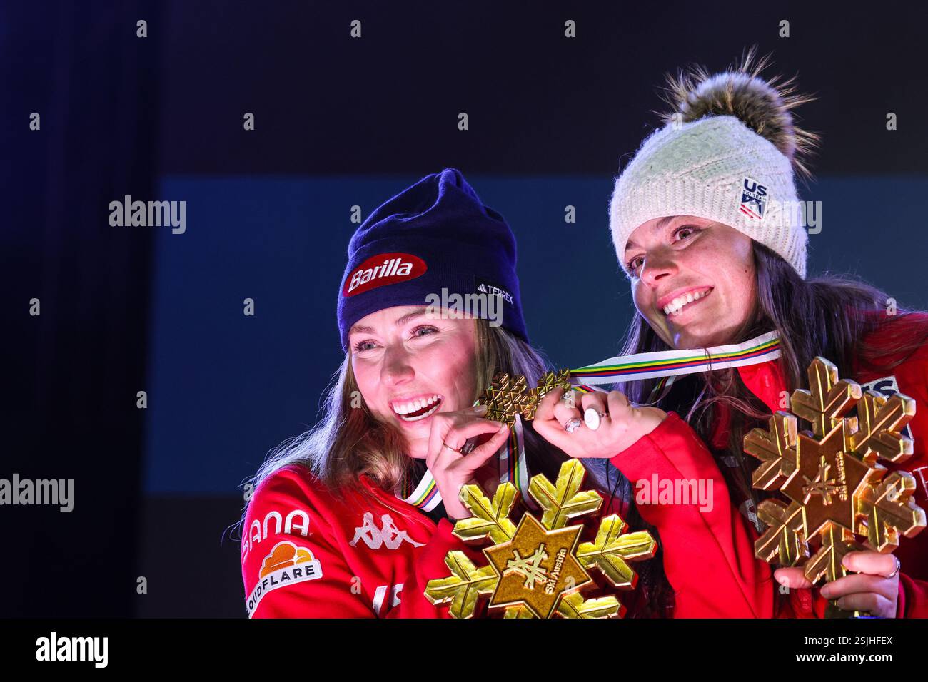 Saalbach, Austria. 11th Feb, 2025. FIS Alpine World Ski Championships ...