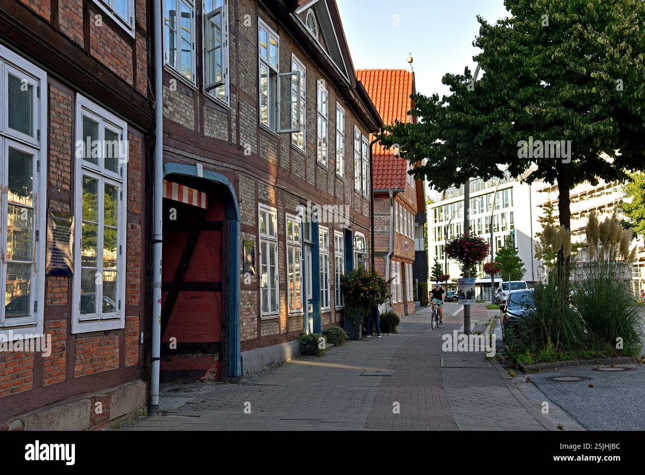 Europe, Germany, Hanseatic city Hamburg-Harburg, view to Schloßstraße ...