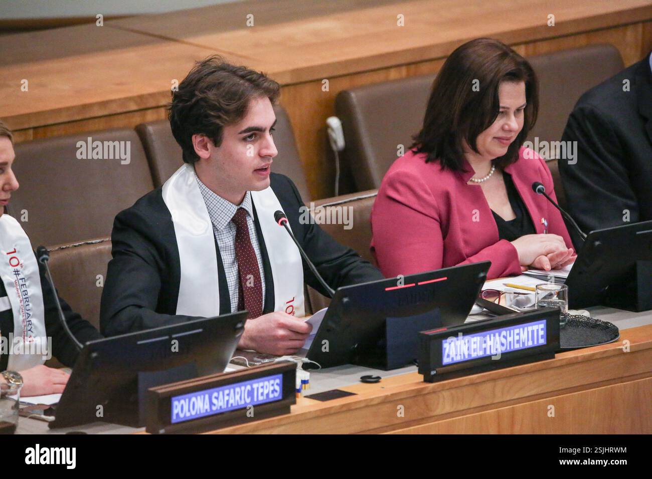 New York, New York, USA. 11th Feb, 2025. PRINCE ZAIN EL-HASHEMITE ...