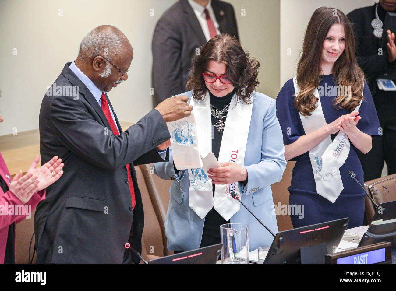 New York, New York, USA. 11th Feb, 2025. PRINCESS NISREEN EL-HASHEMITE ...