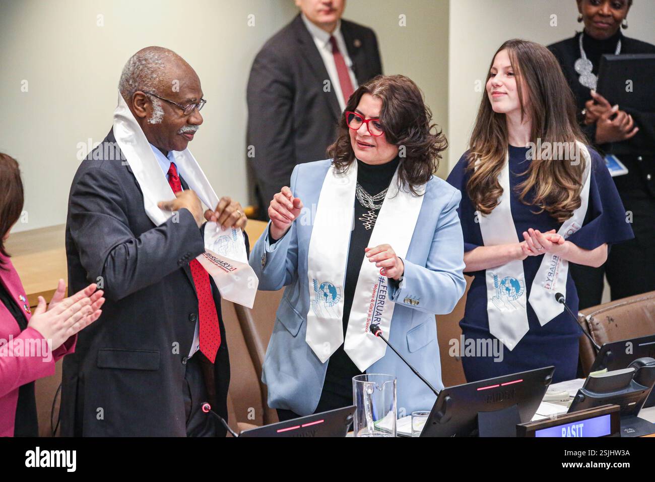 New York, New York, USA. 11th Feb, 2025. PRINCESS NISREEN EL-HASHEMITE ...