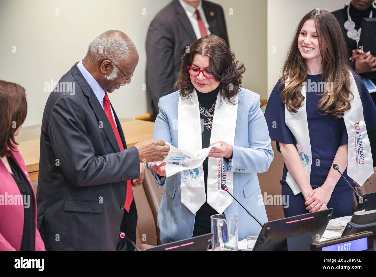 New York, New York, USA. 11th Feb, 2025. PRINCESS NISREEN EL-HASHEMITE ...