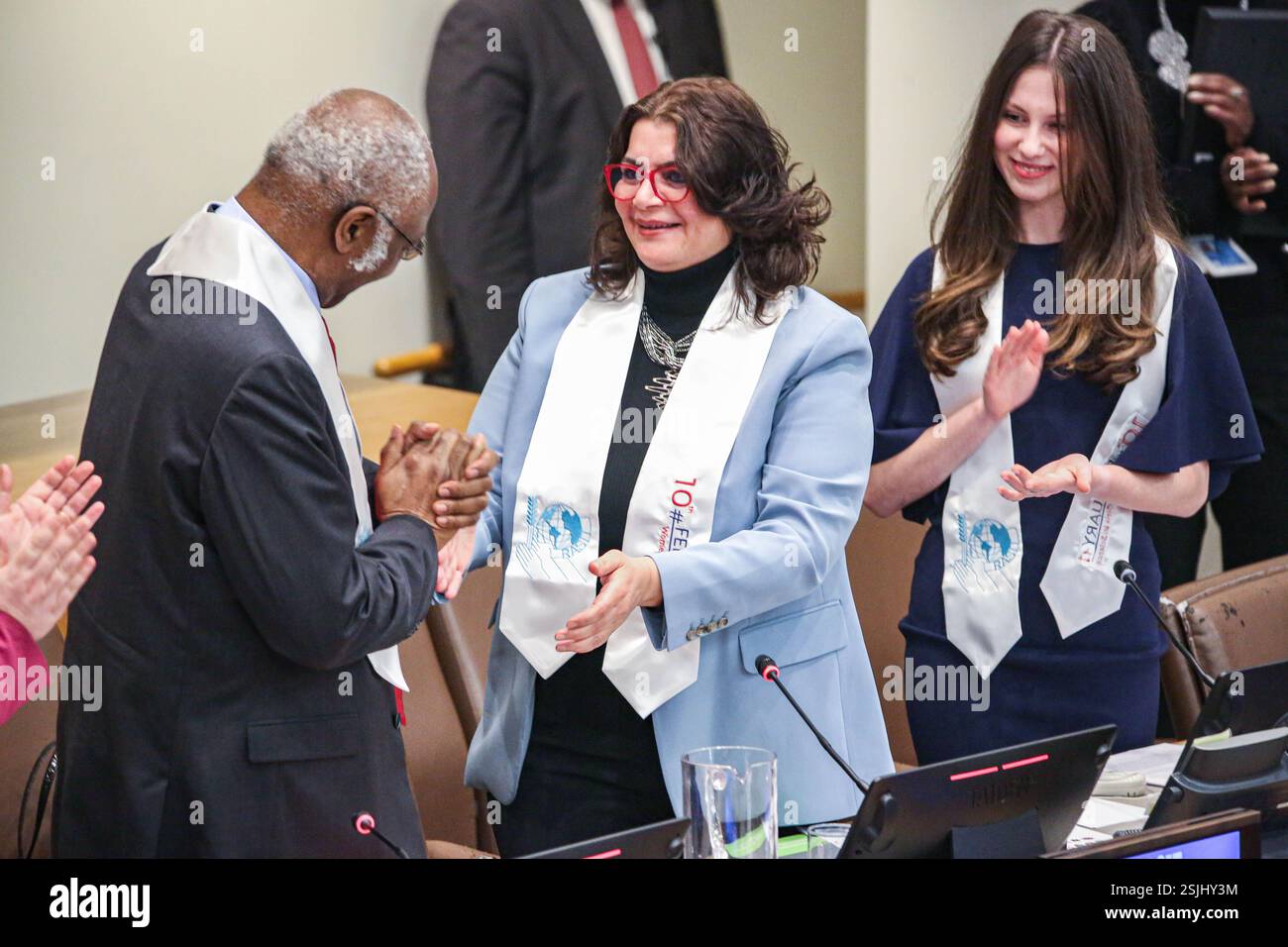 February 11, 2025, New York, New York, USA: PRINCESS NISREEN EL ...