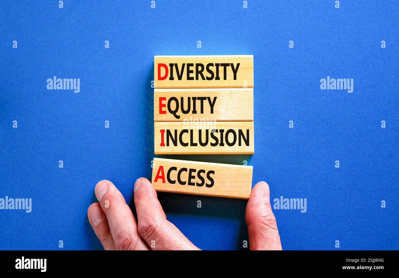 Diversity equity inclusion access symbol. Concept words DEIA diversity equity inclusion access ...