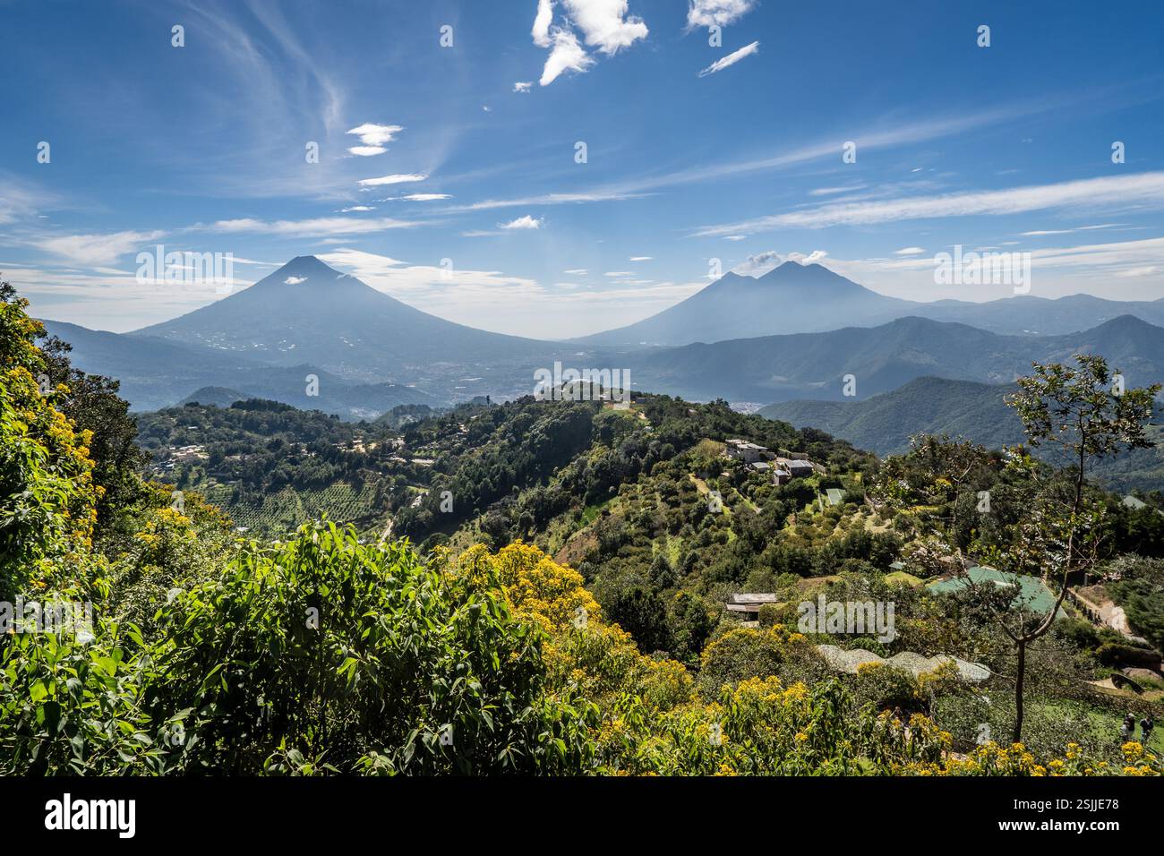 Volcano landscapes near Antigua Guatemala Stock Photo - Alamy
