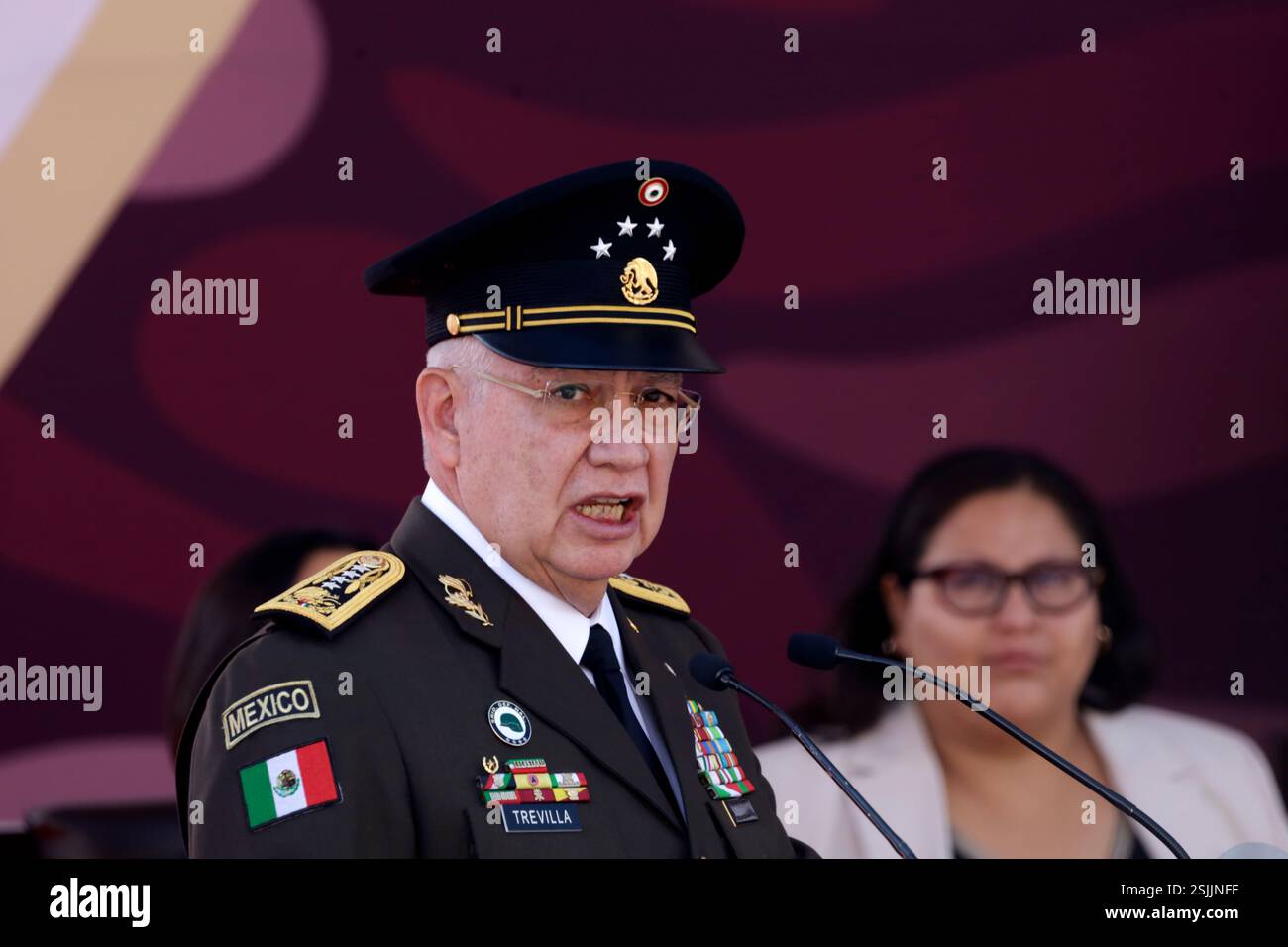 Mexico City, Mexico. 09th Feb, 2025. Minister of National Defense ...