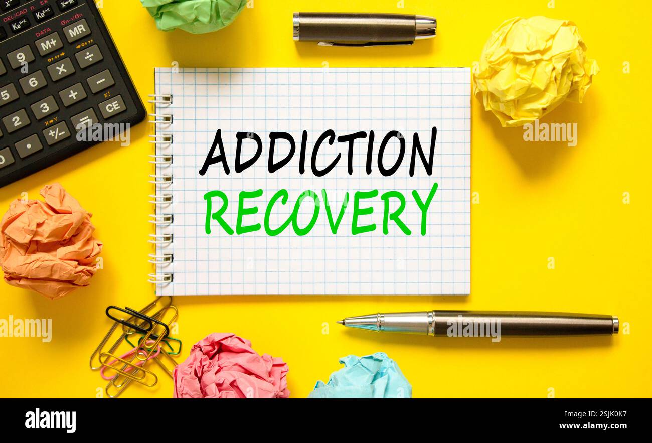 Addiction recovery symbol. Concept words Addiction recovery on ...