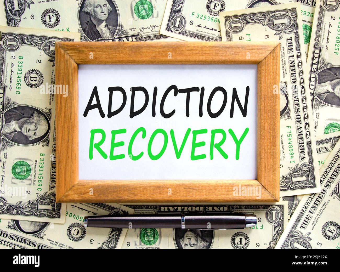 Addiction recovery symbol. Concept words Addiction recovery on ...