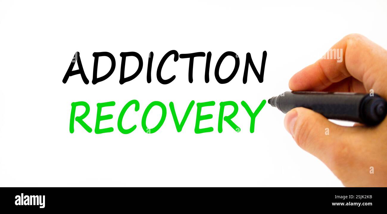 Addiction recovery symbol. Concept words Addiction recovery on ...