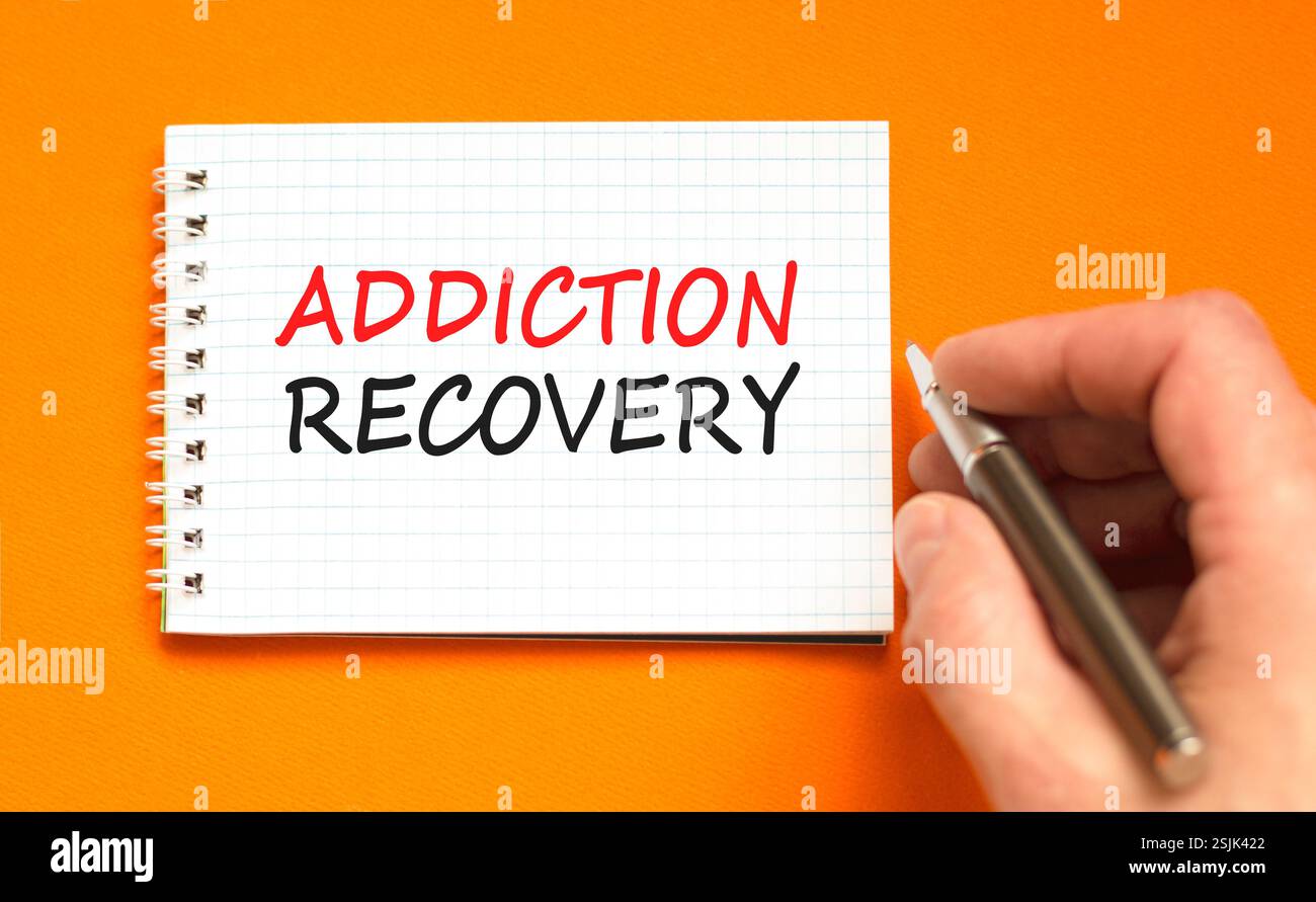 Addiction recovery symbol. Concept words Addiction recovery on ...