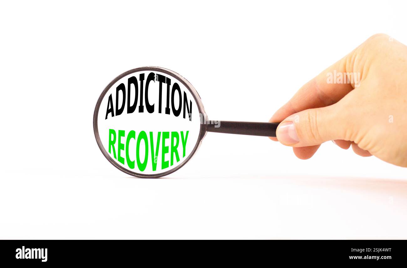 Addiction recovery symbol. Concept words Addiction recovery on ...