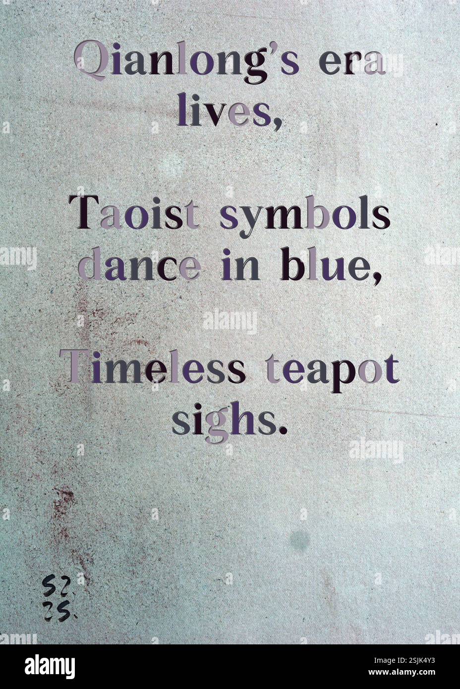 Qianlong's era lives, Taoist symbols dance in blue, Timeless teapot ...