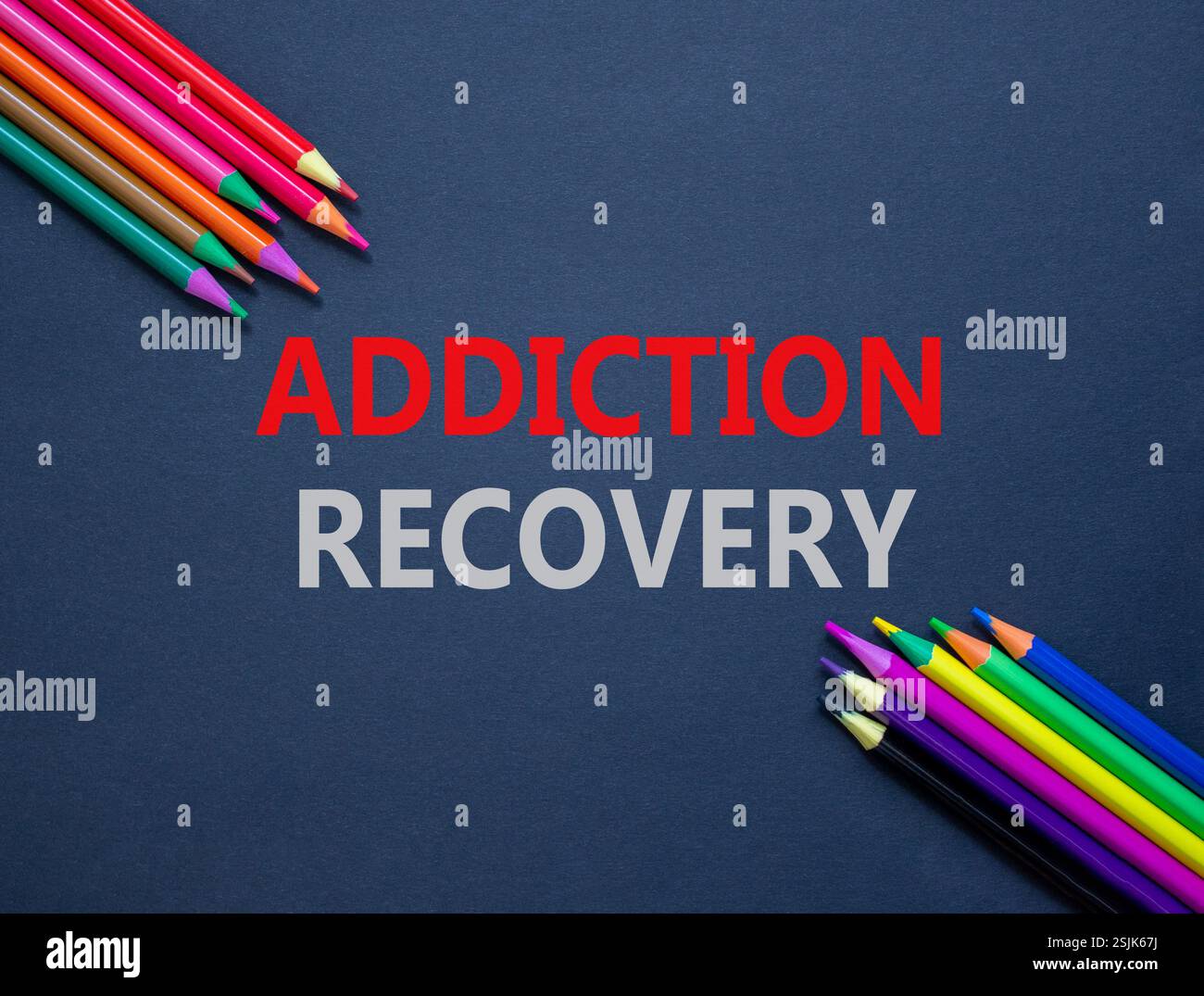 Addiction recovery symbol. Concept words Addiction recovery on ...