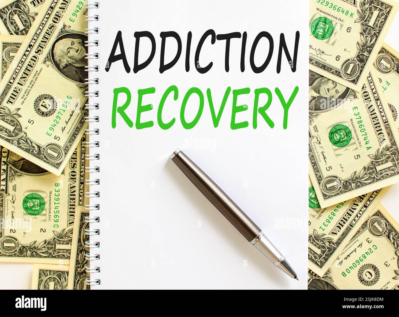 Addiction recovery symbol. Concept words Addiction recovery on ...
