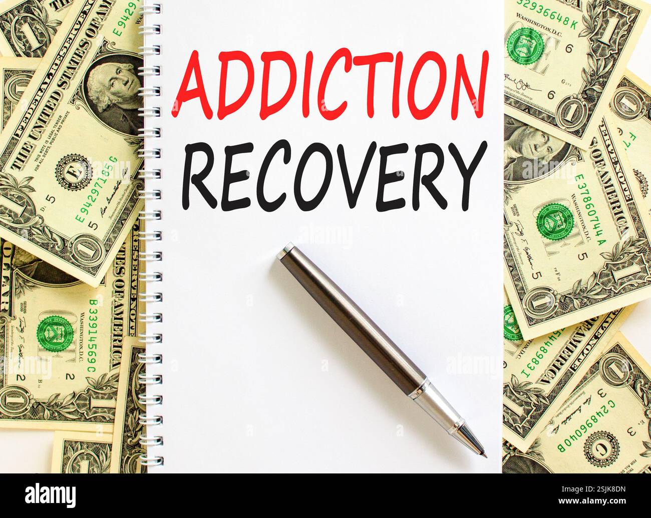 Addiction recovery symbol. Concept words Addiction recovery on ...