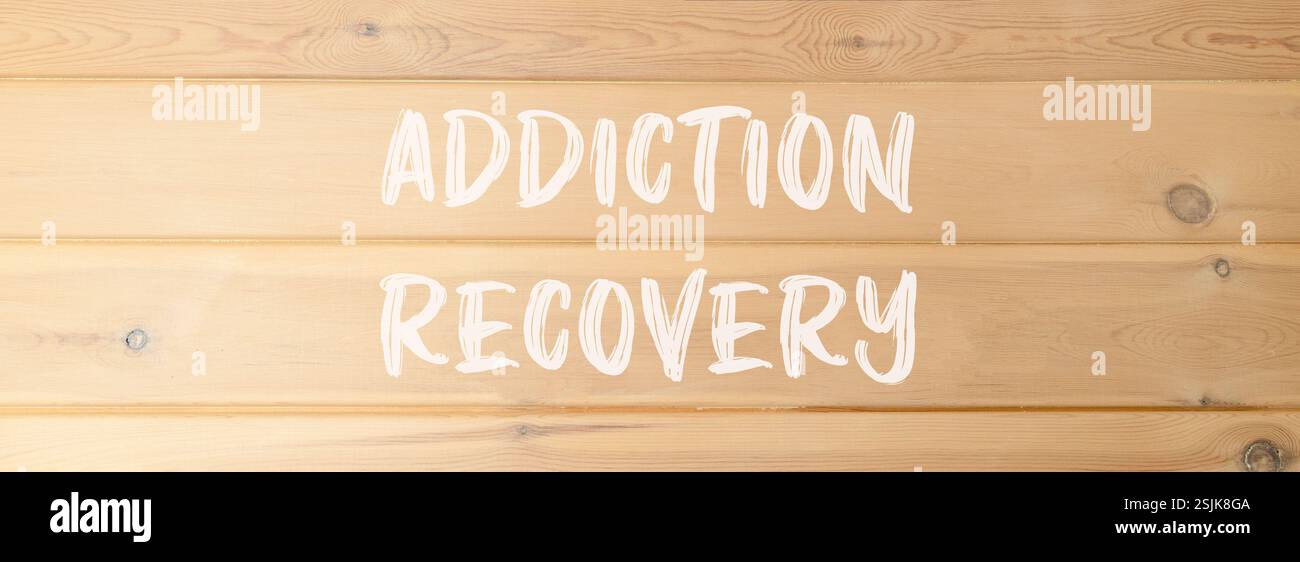 Addiction recovery symbol. Concept words Addiction recovery on ...