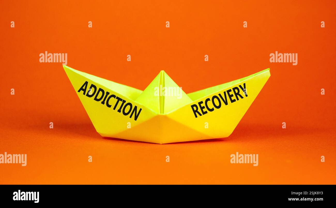 Addiction recovery symbol. Concept words Addiction recovery on ...