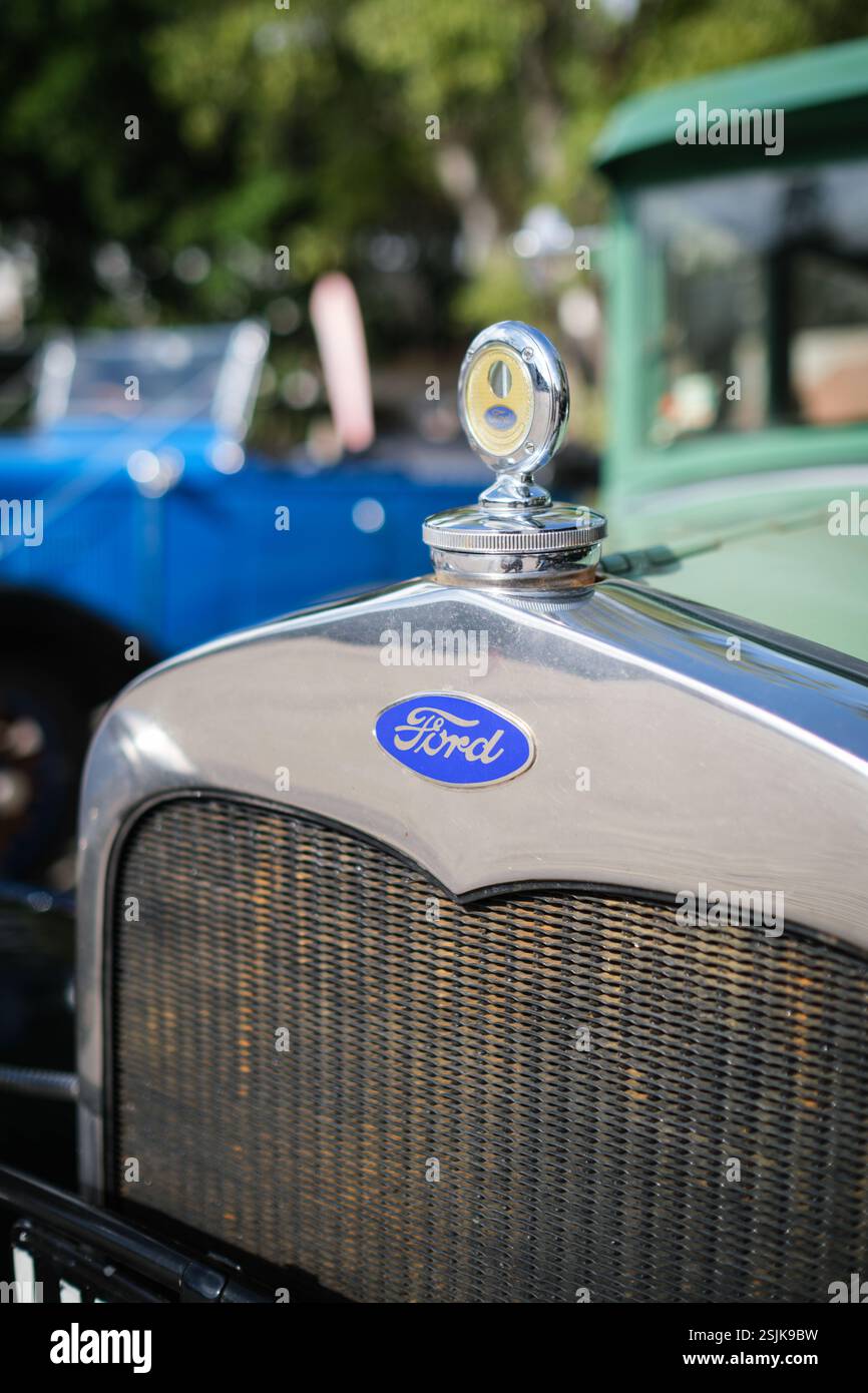 Ford Model A Tudor vintage classic retro car vehicle hood bonnet with ...