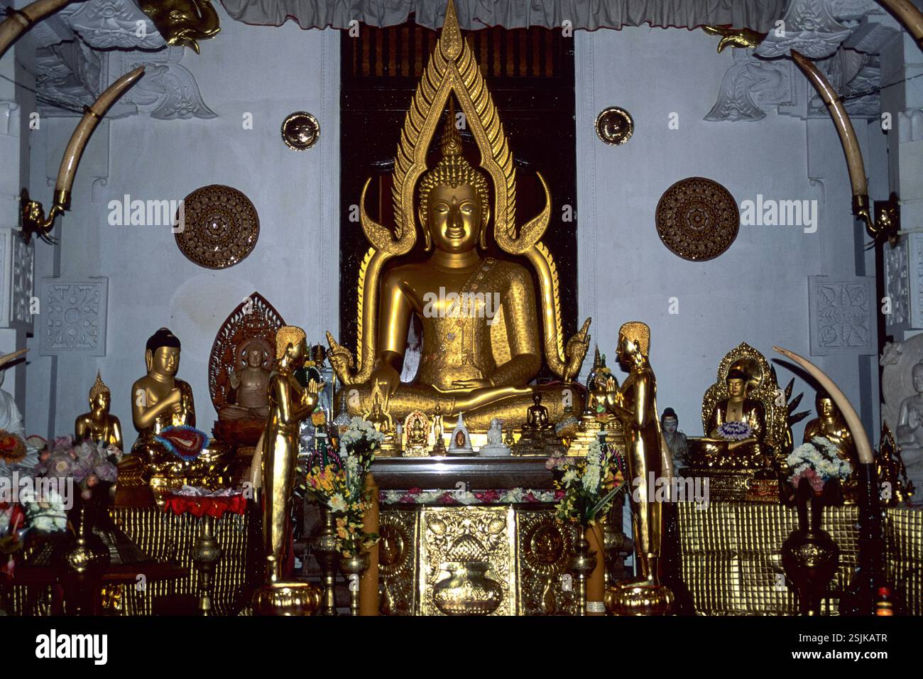 Golden Buddha within the Sri Dalada Maligawa Buddhist Temple (Temple of ...