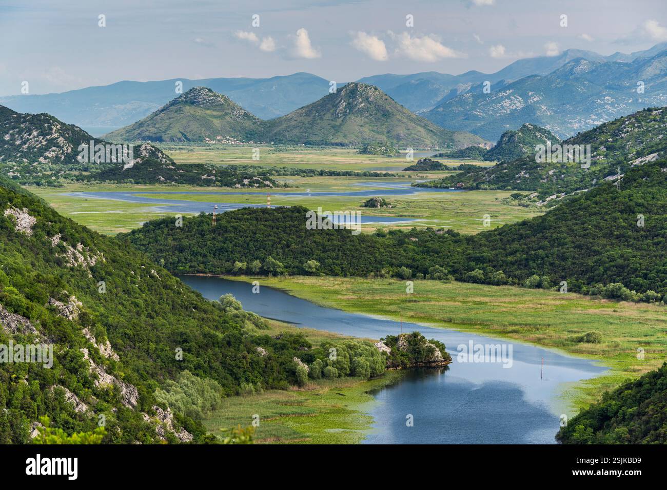 Rijeka Crnojevica River, Skadarsko Jezero National Park, Montenegro Stock Photo - Alamy