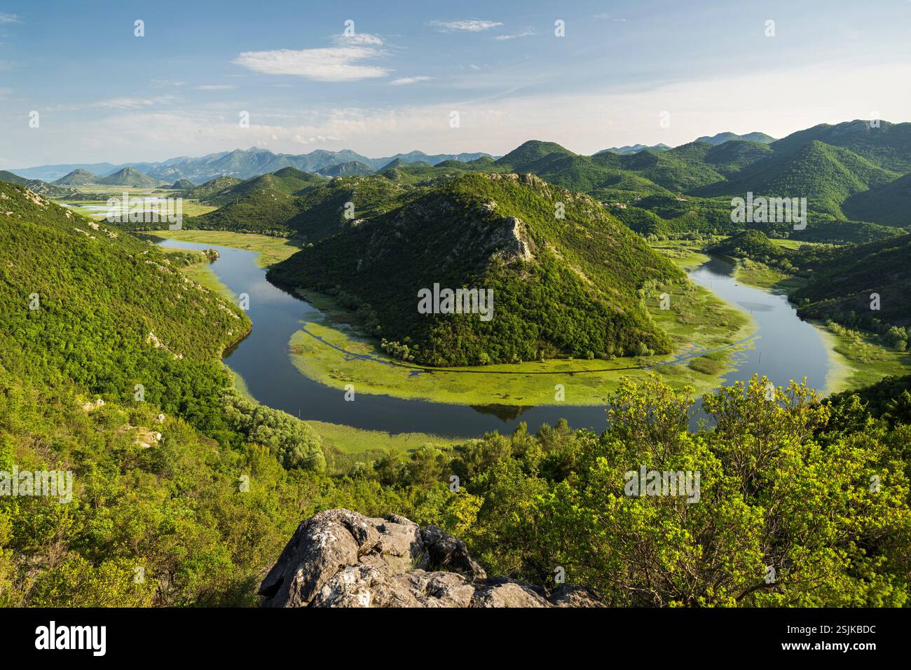 Rijeka Crnojevica River, Skadarsko Jezero National Park, Montenegro Stock Photo - Alamy