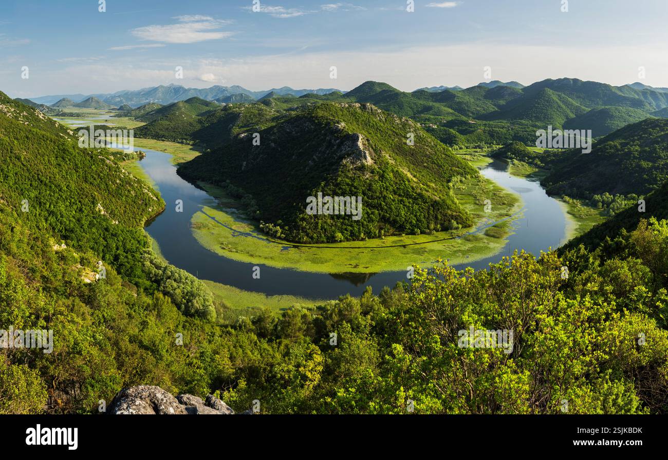 Rijeka Crnojevica River, Skadarsko Jezero National Park, Montenegro Stock Photo - Alamy
