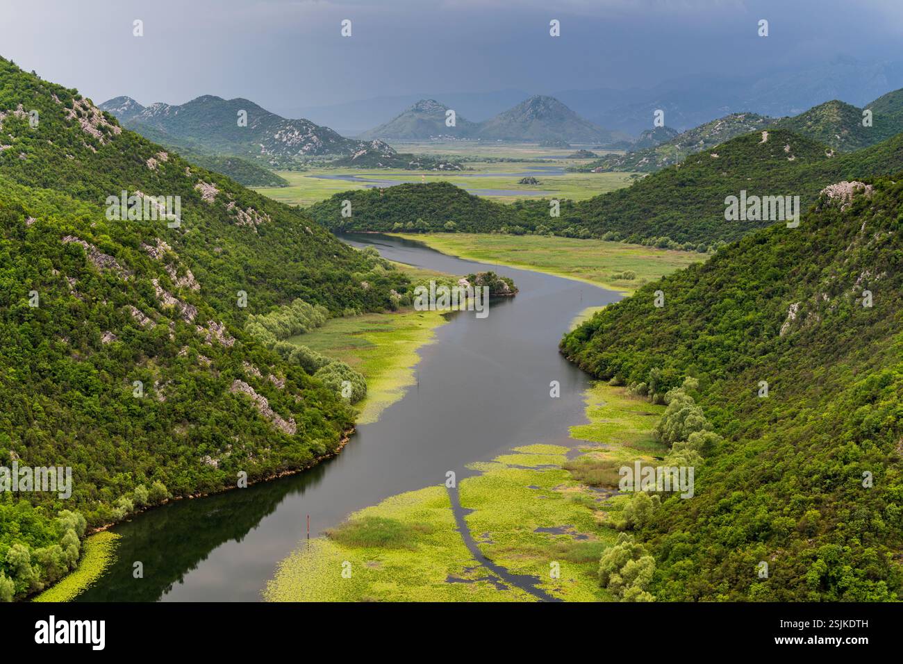 Rijeka Crnojevica River, Skadarsko Jezero National Park, Montenegro Stock Photo - Alamy