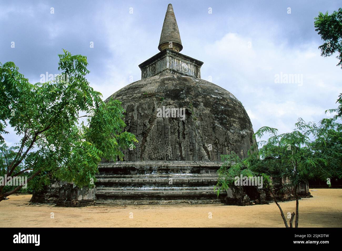 Rankoth Vehera Stupa at the Ancient City of Polonnaruwa in the North ...
