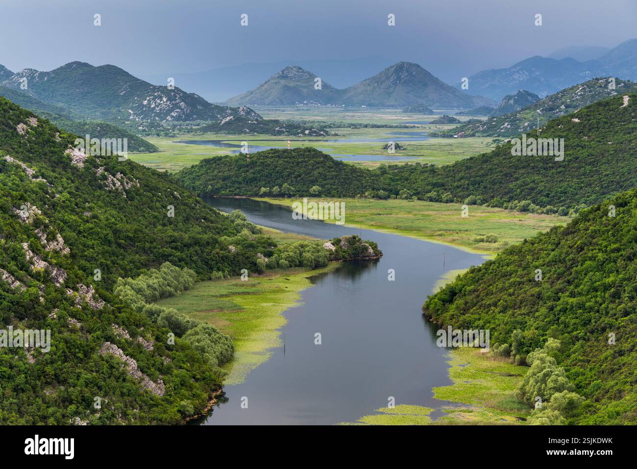 Rijeka Crnojevica River, Skadarsko Jezero National Park, Montenegro Stock Photo - Alamy