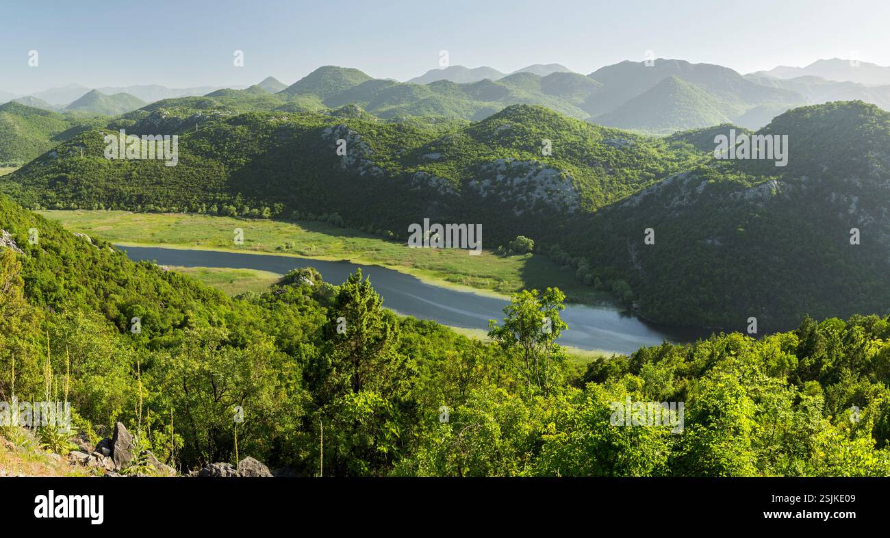 Rijeka Crnojevica River, Skadarsko Jezero National Park, Montenegro Stock Photo - Alamy
