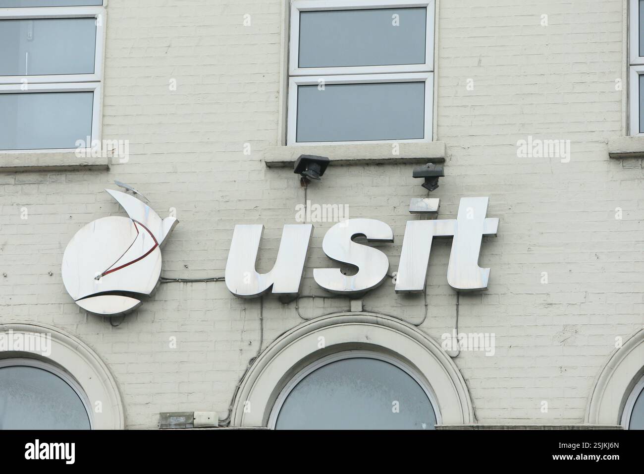 Dublin, Ireland - 11th February 2025 - a large USIT sign at the former ...