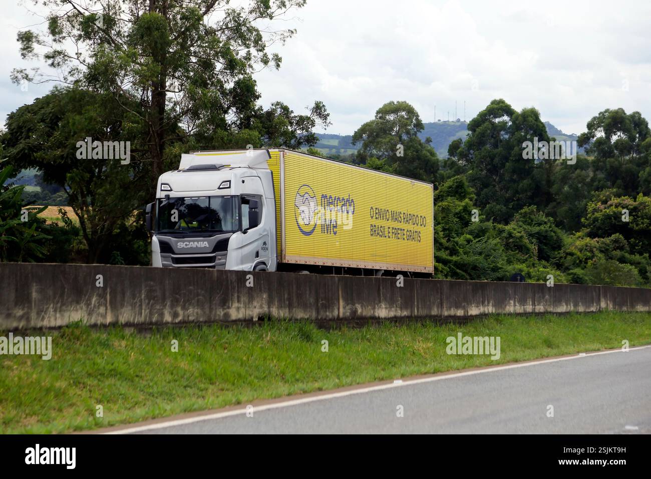 Minas Gerais, Brazil - February 10, 2025: Detail of Mercado Livre ...