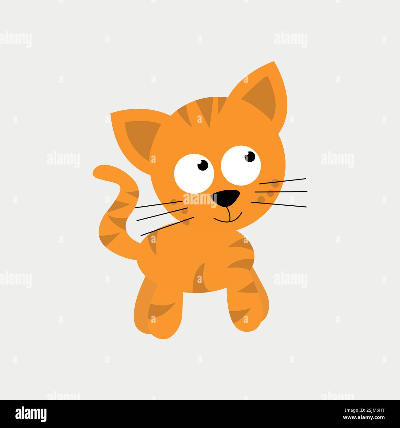 Vector illustration of cute cat Stock Vector Image & Art - Alamy