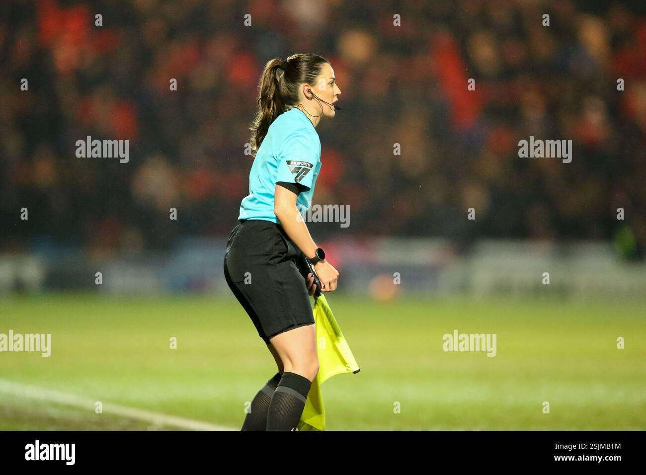Eco - Power Stadium, Doncaster, England - 10th February 2025 Referee ...