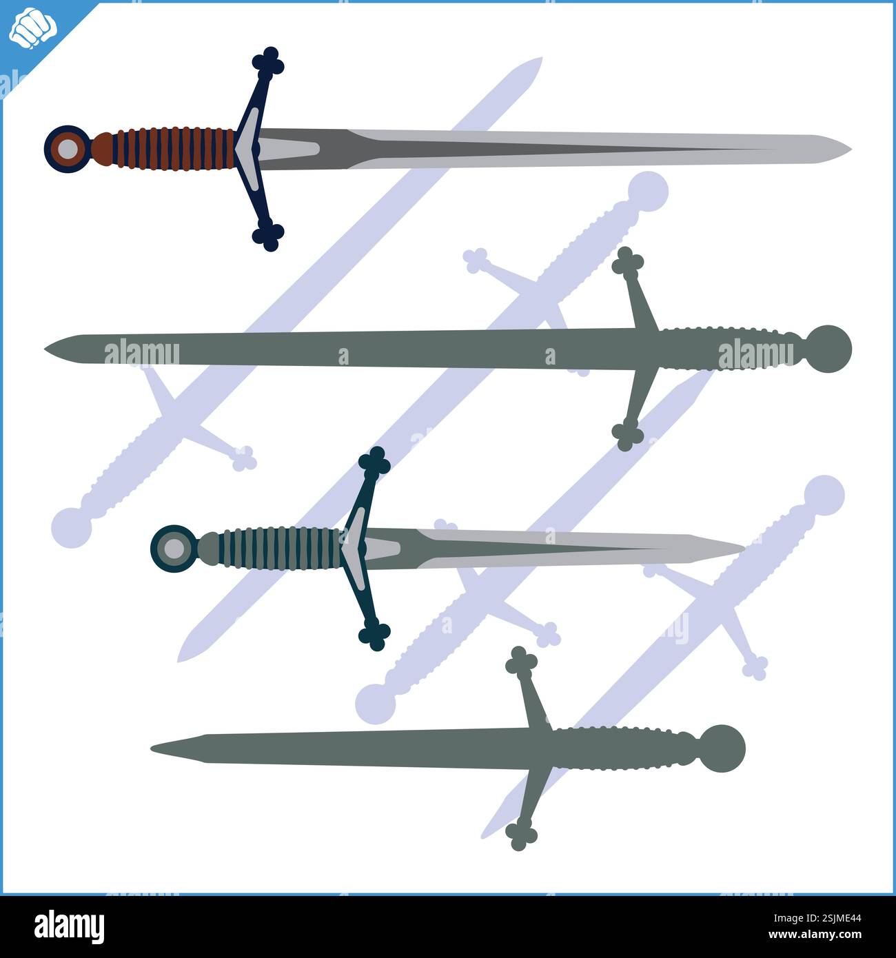 Large, powerful knife with a wide blade. Machete, kukri, cleaver ...