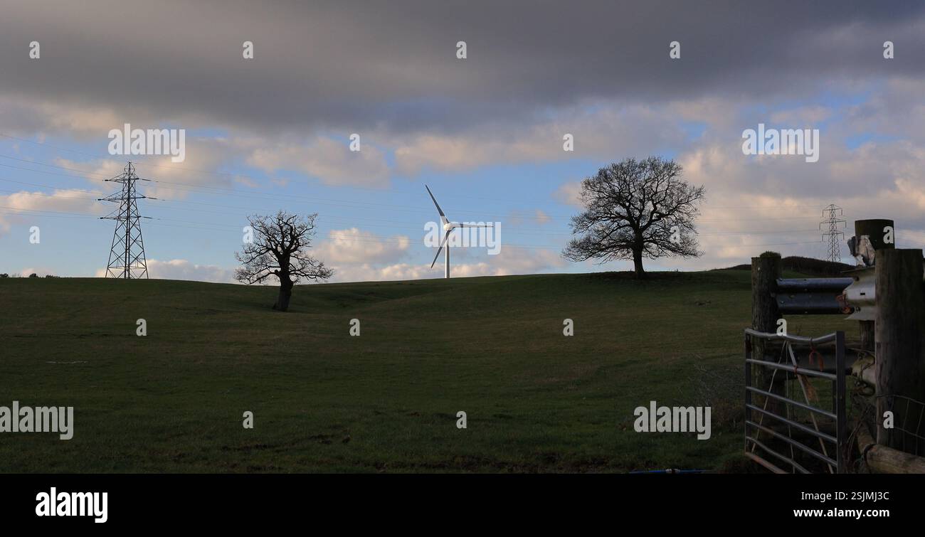 Wind turbines and solar array at Keel University SEND sustainable ...