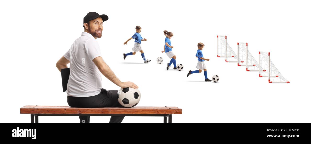 Boy on team bench hi-res stock photography and images - Alamy