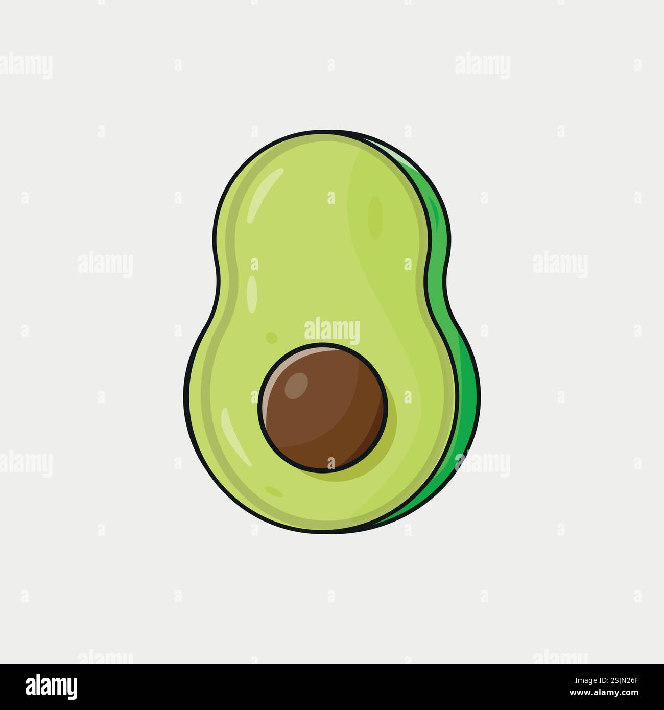 Avocado flower fruit Stock Vector Images - Alamy