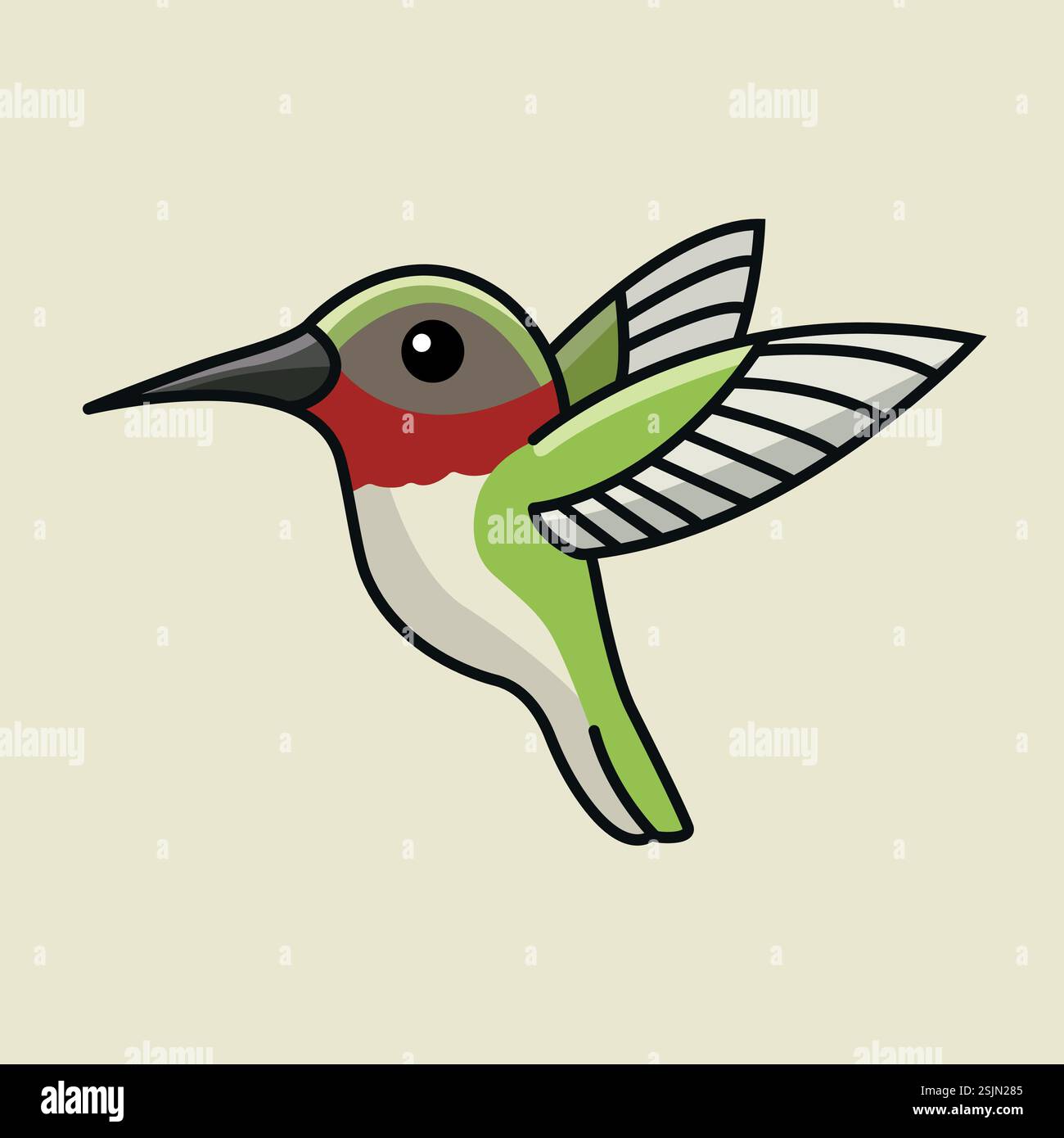 Colorful vintage bird illustration Stock Vector Images - Alamy