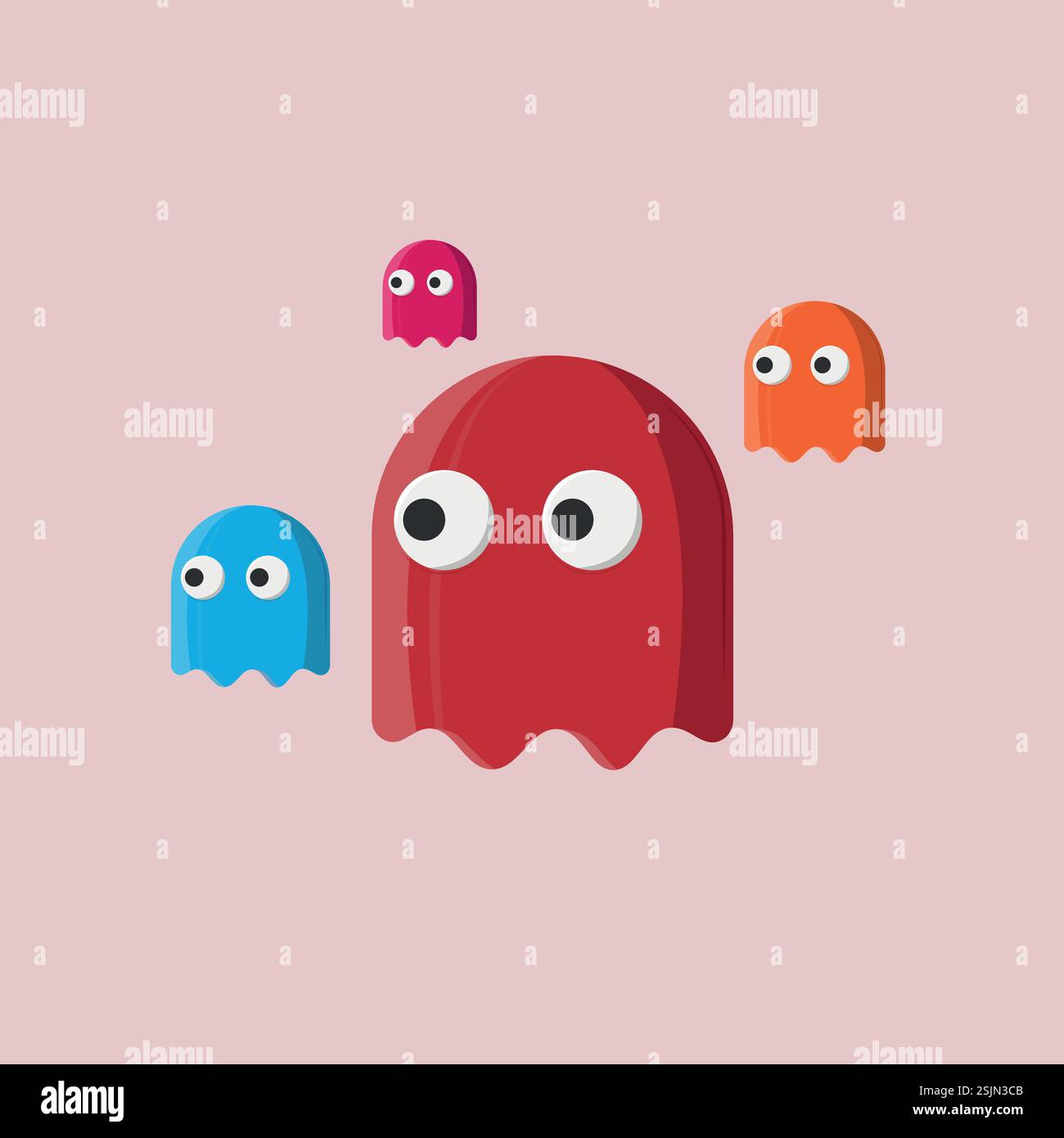 Ghost social media chat emoticon. Cute emoji Stock Vector Image & Art ...