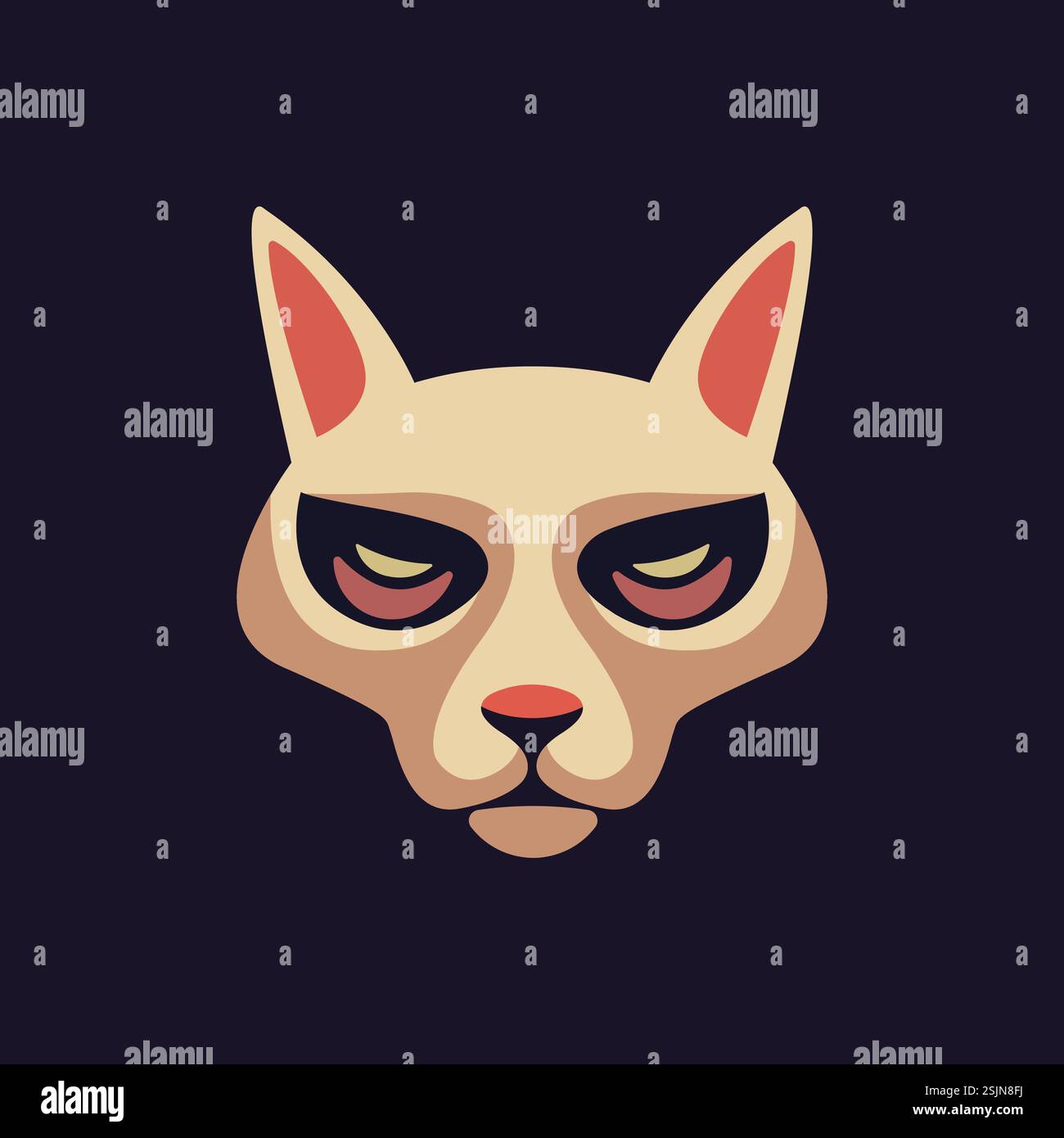 Cute black cat looking Stock Vector Images - Alamy