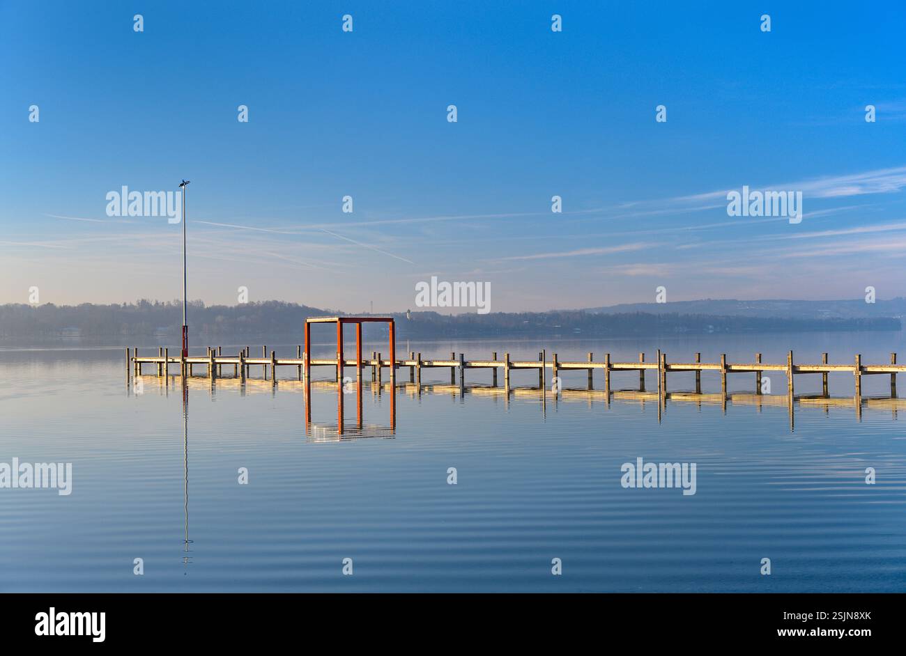 Germany, Bavaria, Tölzer Land, Lake Starnberg, Münsing, Ambach district ...