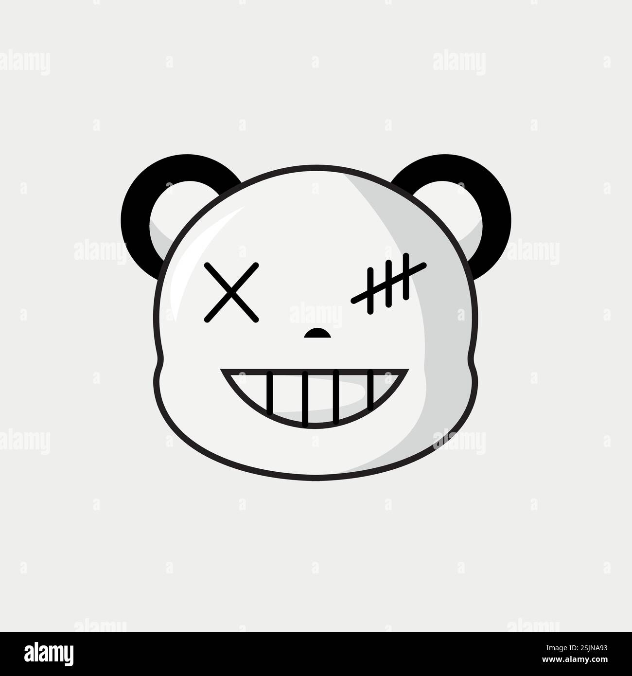 A cartoon bear with a smile on his face Stock Vector Image & Art - Alamy